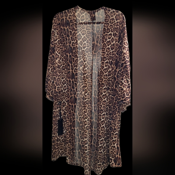 Cowgirl Tuff | Tops | Cowgirl Tuff Leopard Cover Up Size Large 0 ...